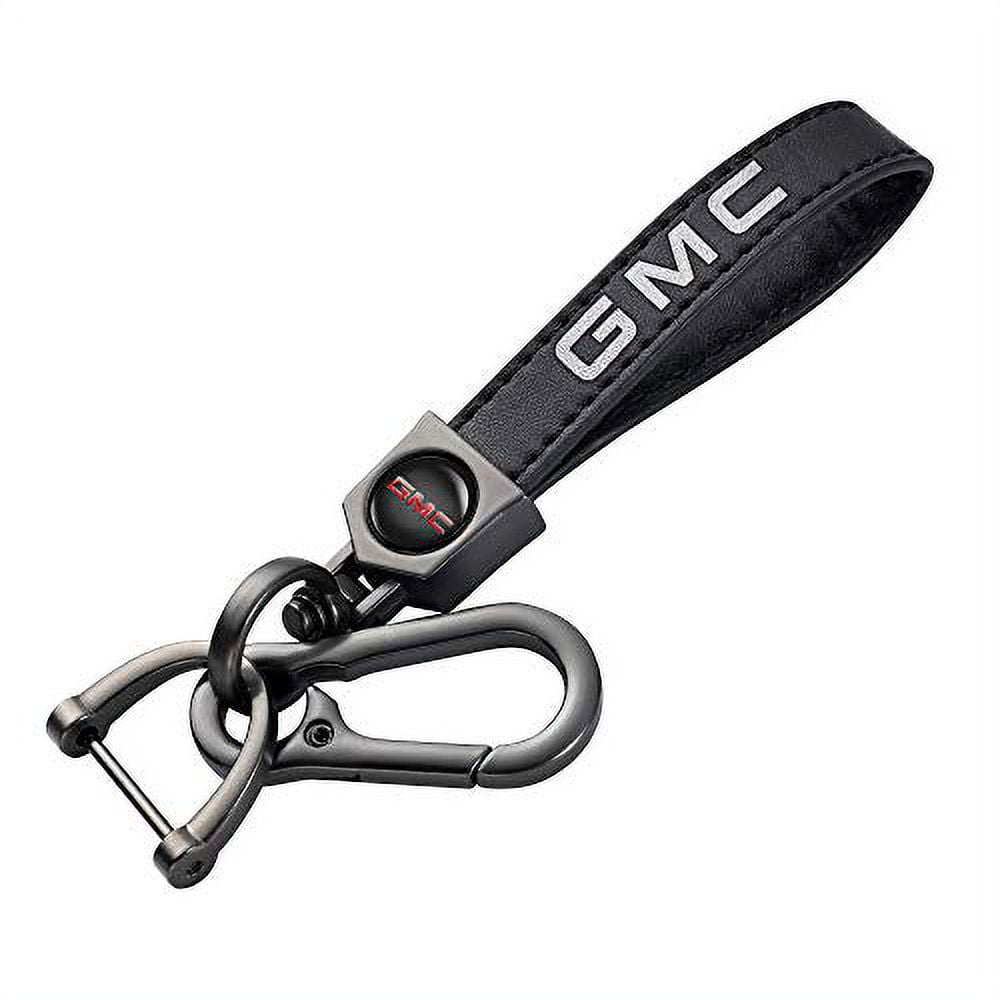Genuine Leather Car Logo Keychain Suit for GMC Sierra Denali Canyon ...