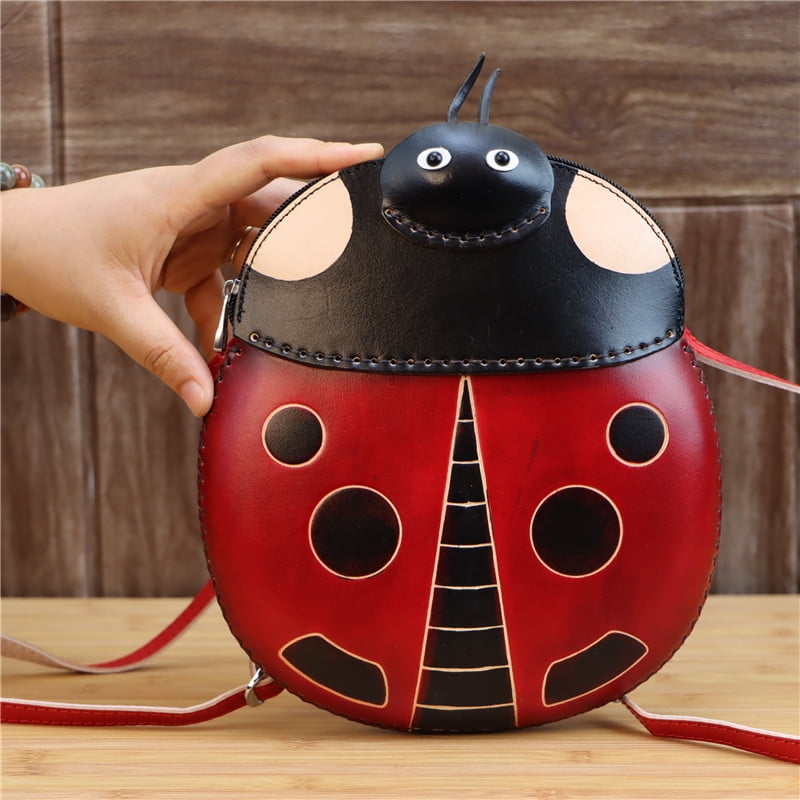 Genuine Leather Cartoon Scarab Multifunctional Shoulder Messenger ...