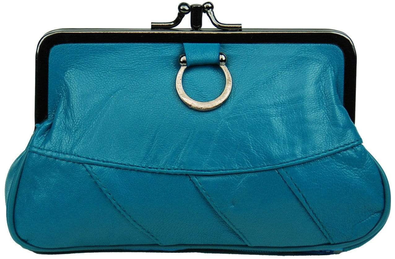 Genuine Leather Change Purse with Clasp Closure 11-3016 (C) - Walmart.com