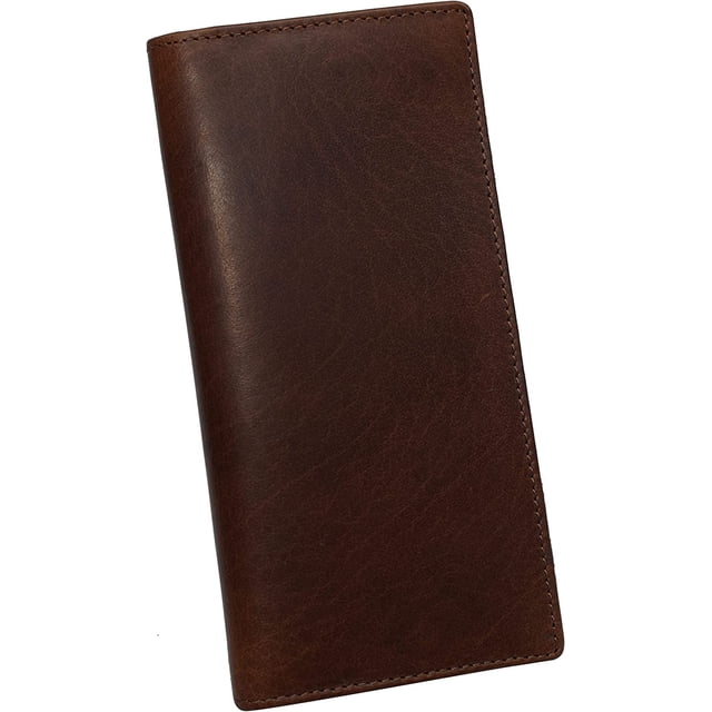 Genuine Leather Checkbook Cover For Men & Women Checkbook Holder Wallet ...