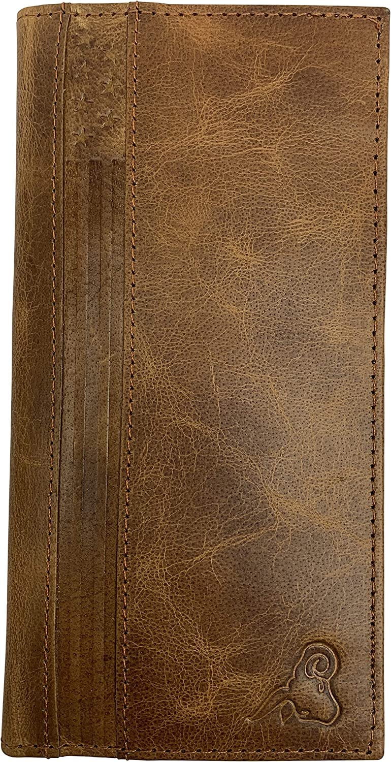 Genuine Leather Checkbook Cover For Men & Women Checkbook Holder Wallet ...