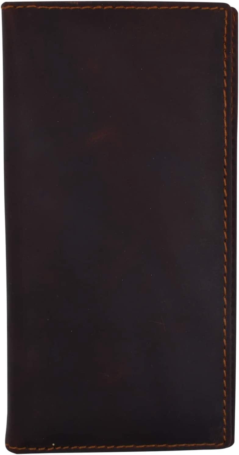 Genuine Leather Checkbook Cover For Men & Women Checkbook Holder Wallet ...