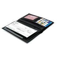 Fintie PU Leather Server Book, Checkbook Case & Wallet with Zipper ...