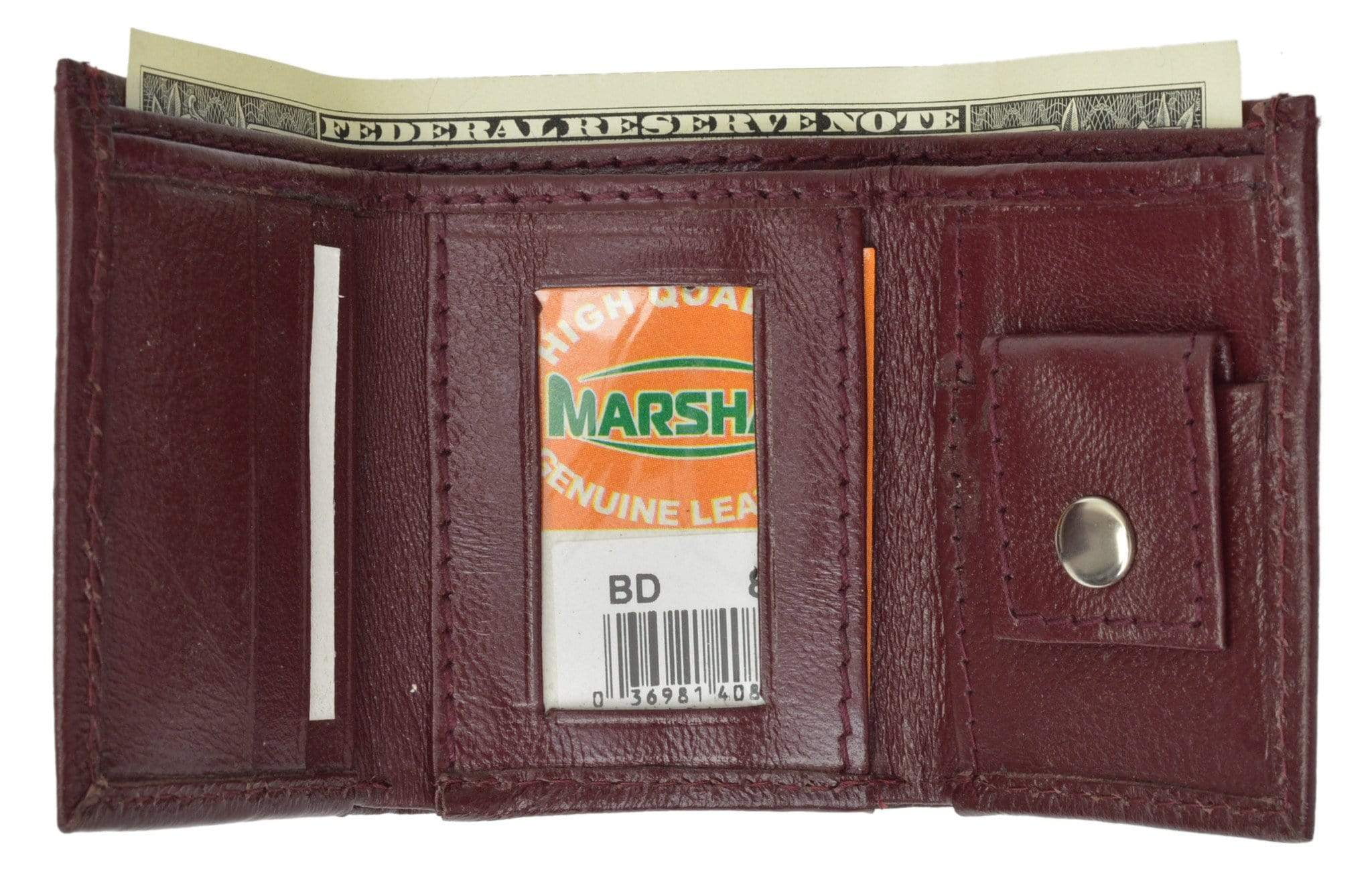 Genuine Leather Childrens Small Trifold Kids Wallet Gift 825 - Walmart.com