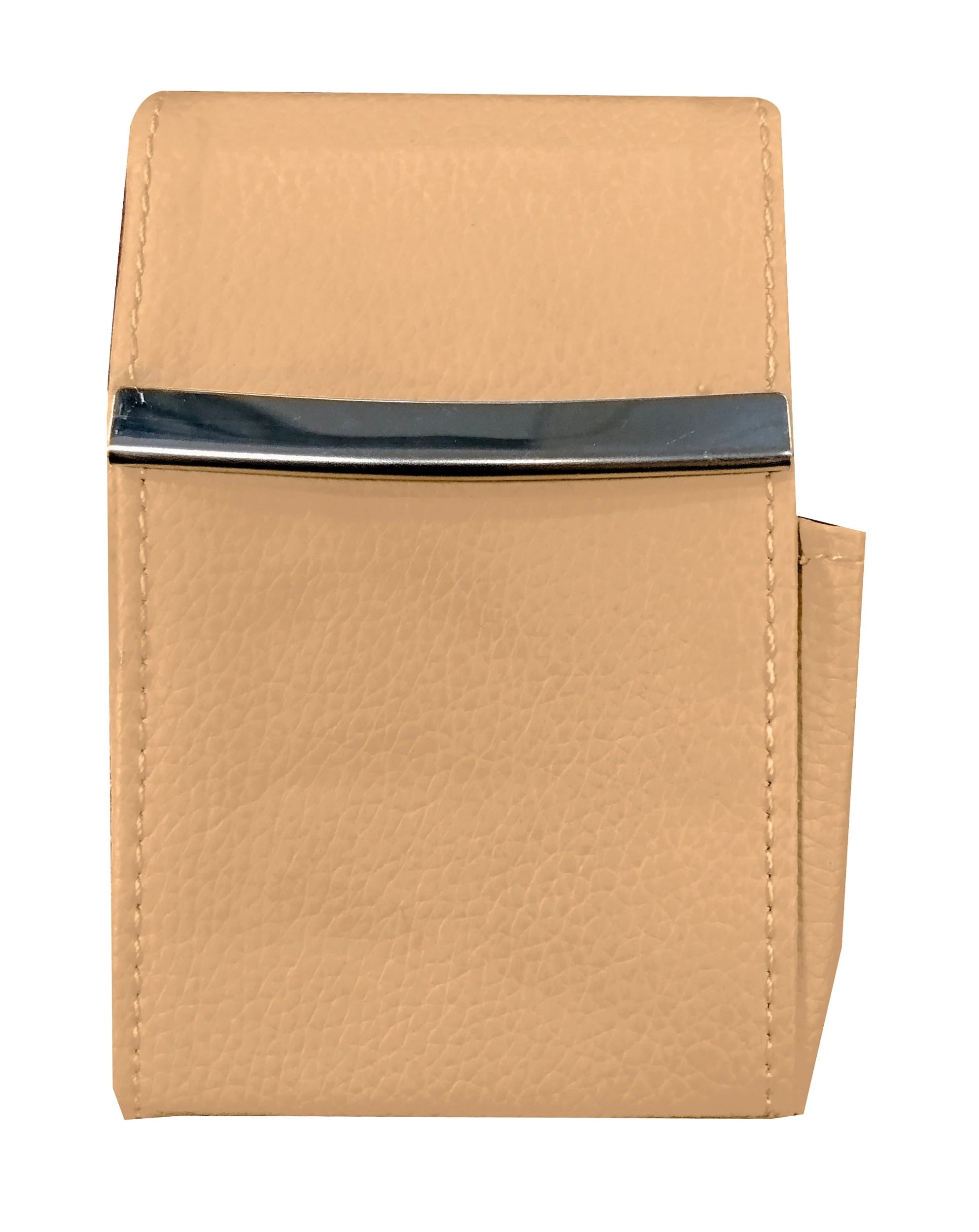Genuine Leather Cigarette Pack Holder Flip-Top Pouch Smoke Carrying ...