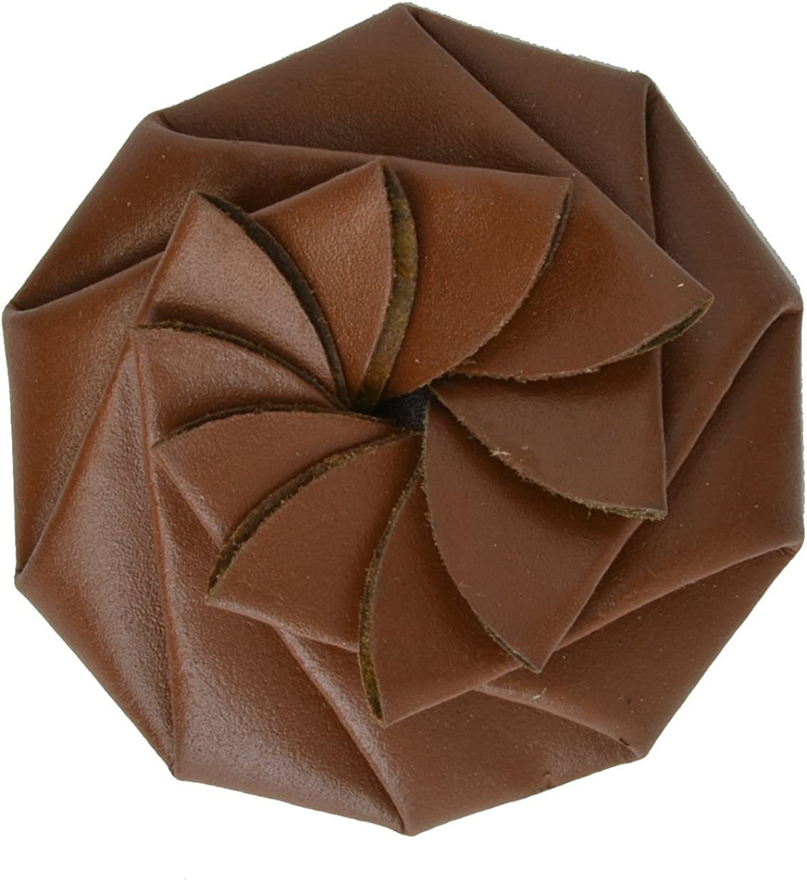 Genuine Leather Coin Purse Change Pouch Spiral Squeeze Design 92808BR ...