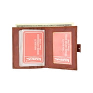 Trifold Lamb Leather Wallet W/Removable ID attached W/Hook and Loop ...