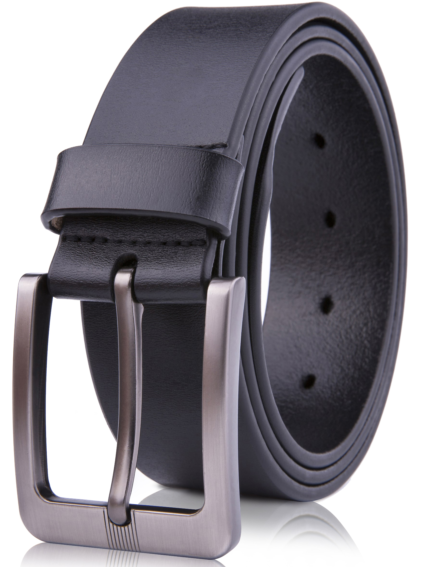 Dickies Work Belt for Men - Leather with Double Prong Buckle for Jeans ...