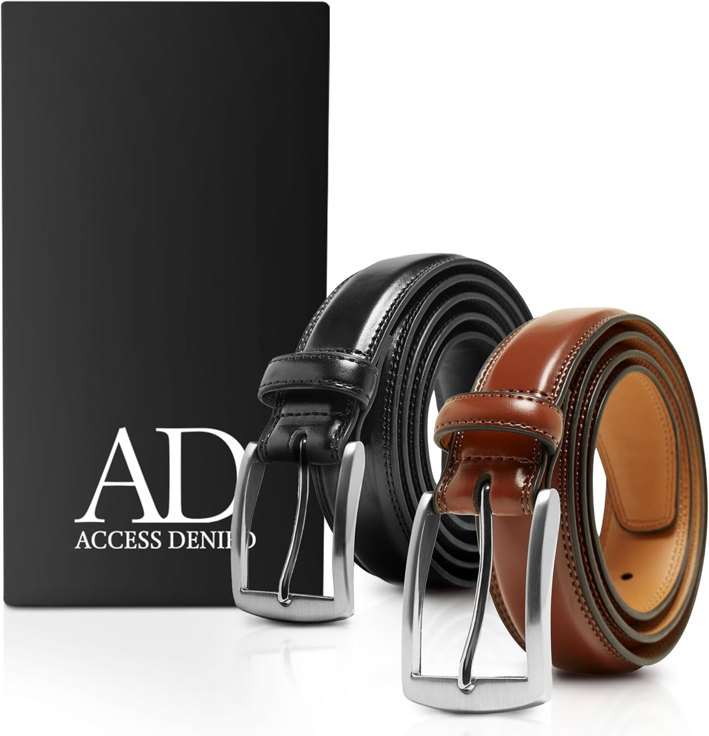 Genuine Leather Dress Belts For Men - Mens Belt For Suits, Jeans ...