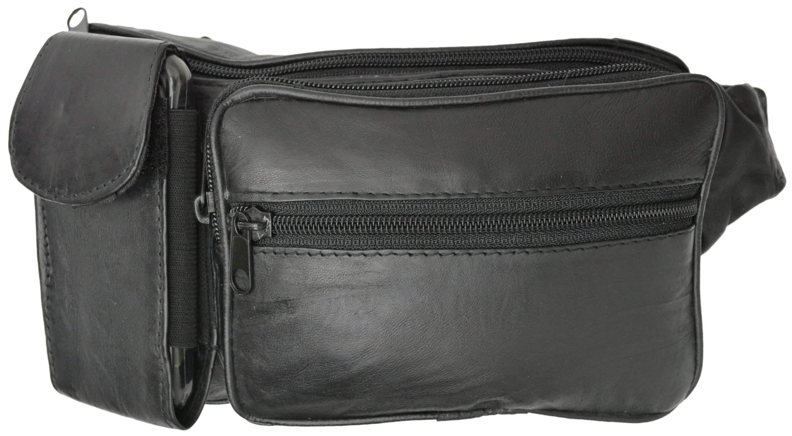 Genuine Leather Fanny Pack with Cell Phone Pocket by Marshal - Walmart.com