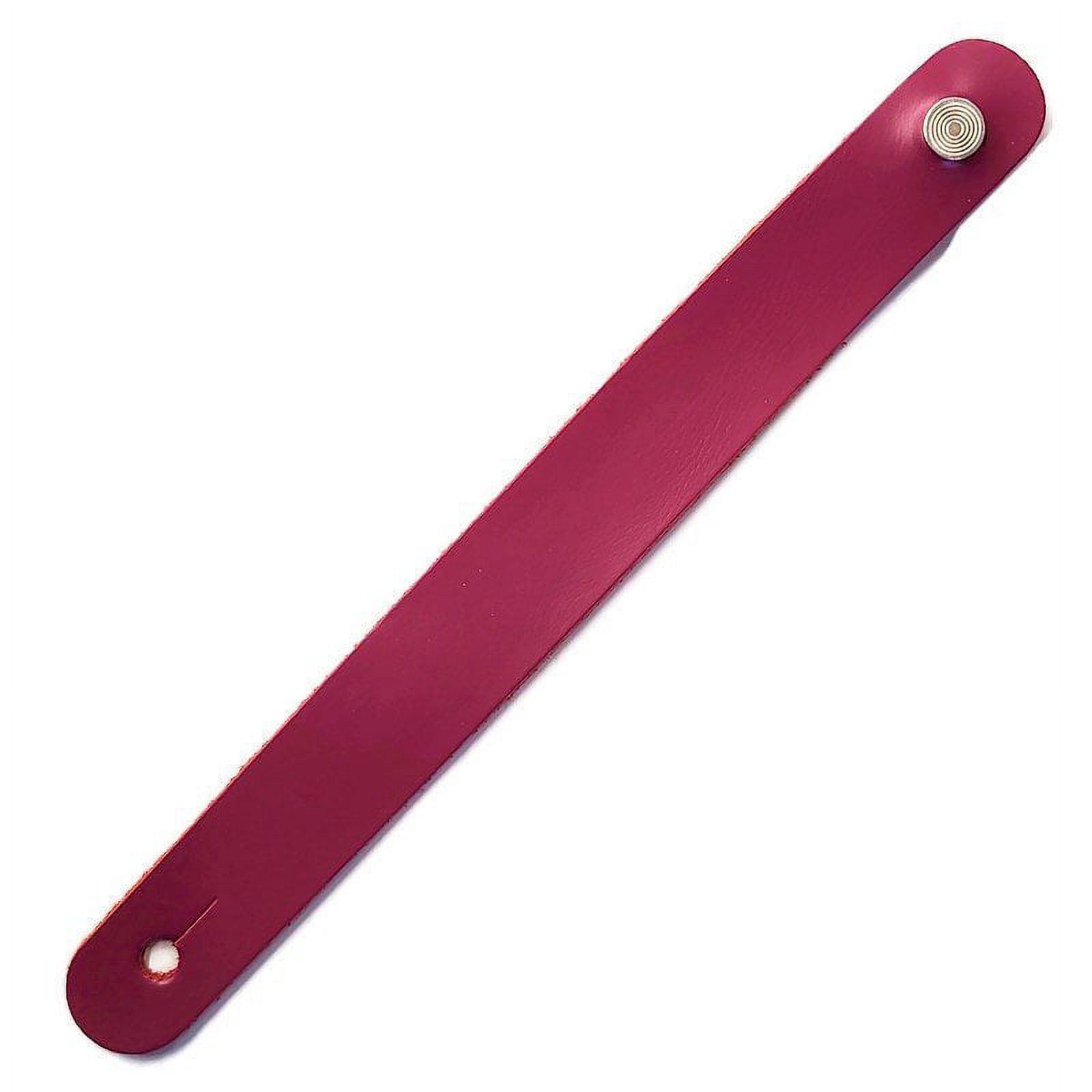 Genuine Leather Guitar Strap Hook Button For Acoustic/Folk/Guitar Pink ...