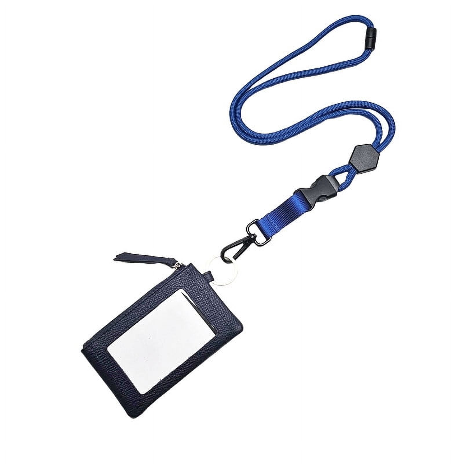 Genuine Leather ID Case with Key Ring, Saffiano Leather Coin Purse ...