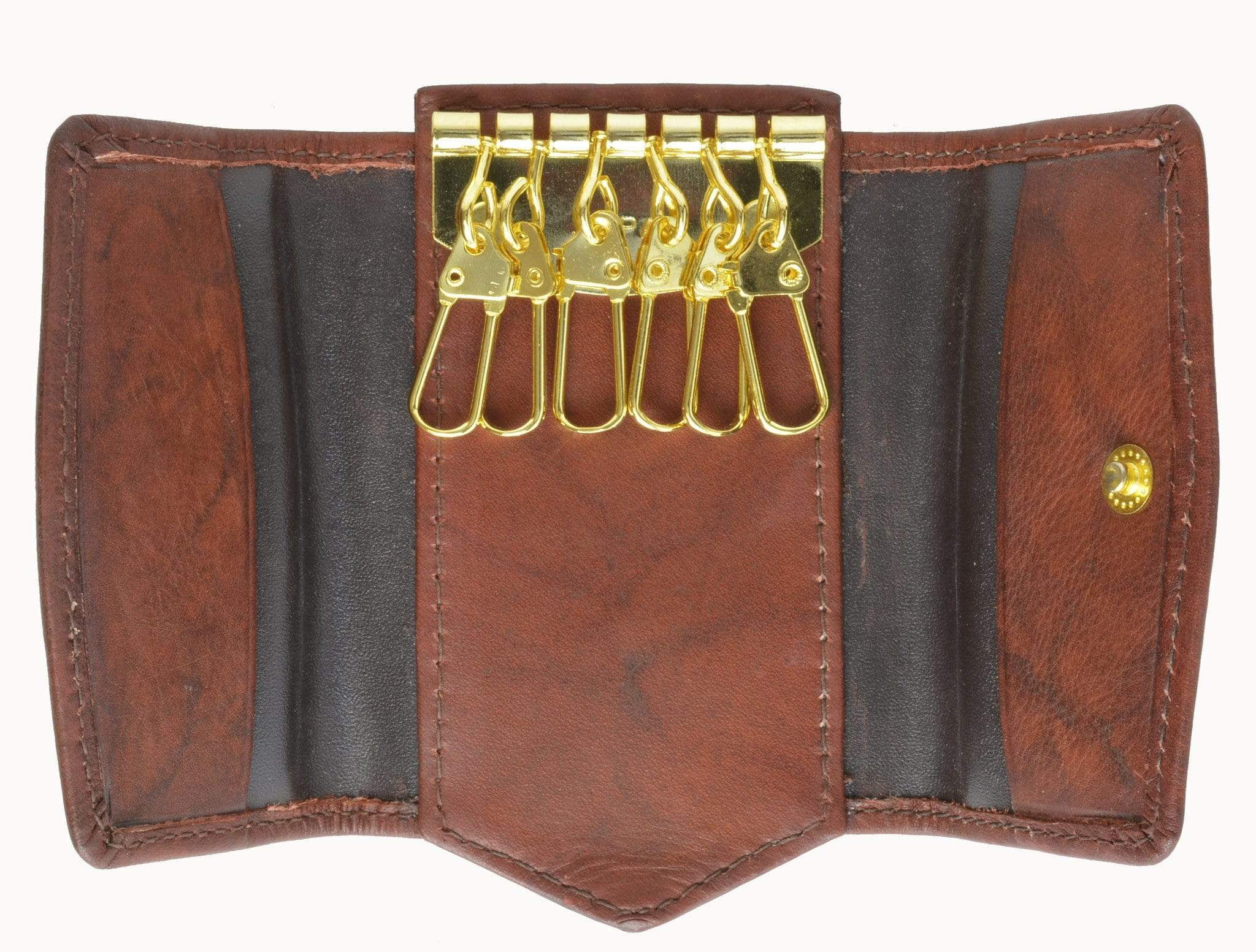 Genuine Leather Key Holder Small Size with Snap Closure 1312 CF (C ...