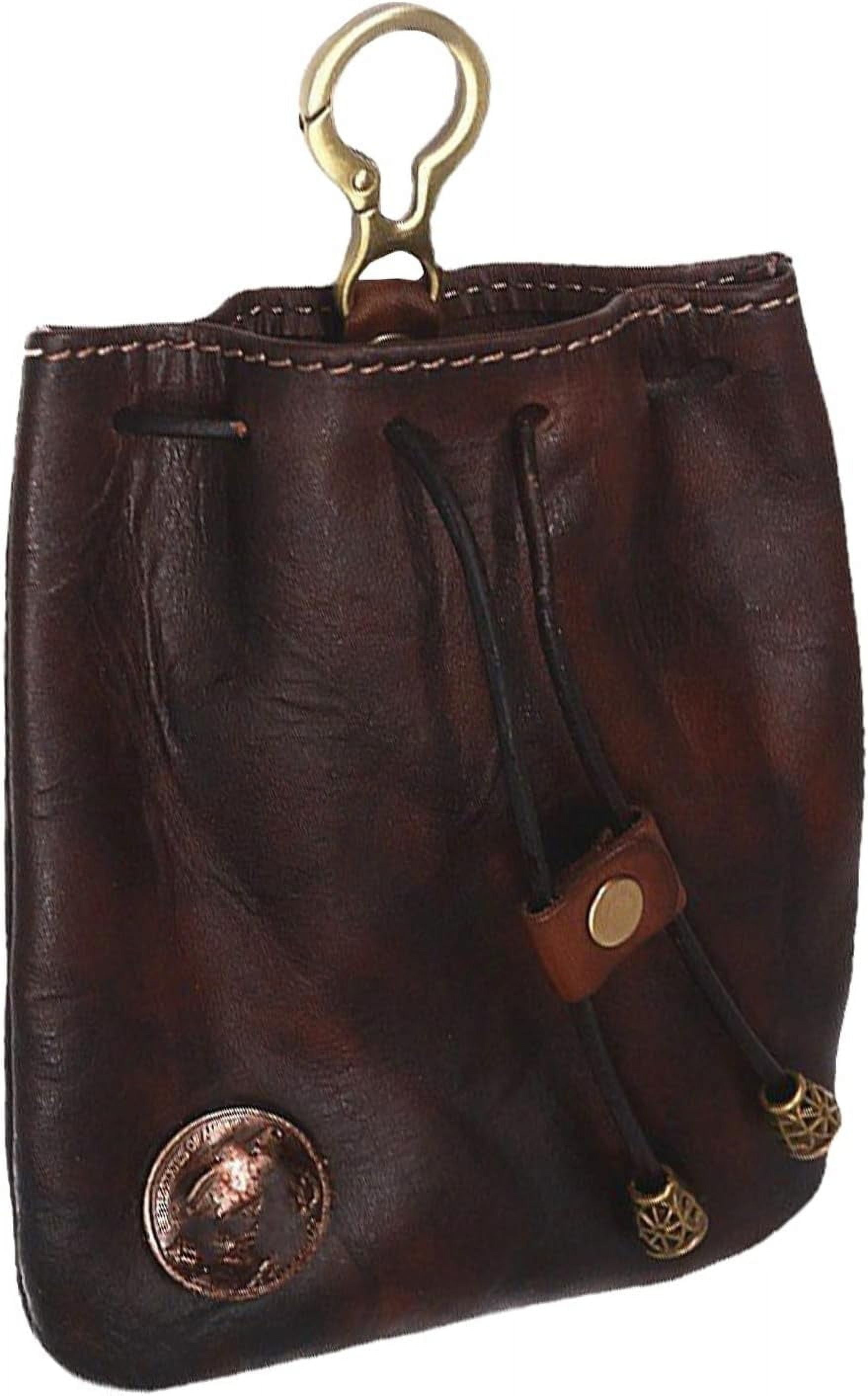 Genuine Leather Medieval Coin Purse Waist Bag, Coin Organizer, Change ...