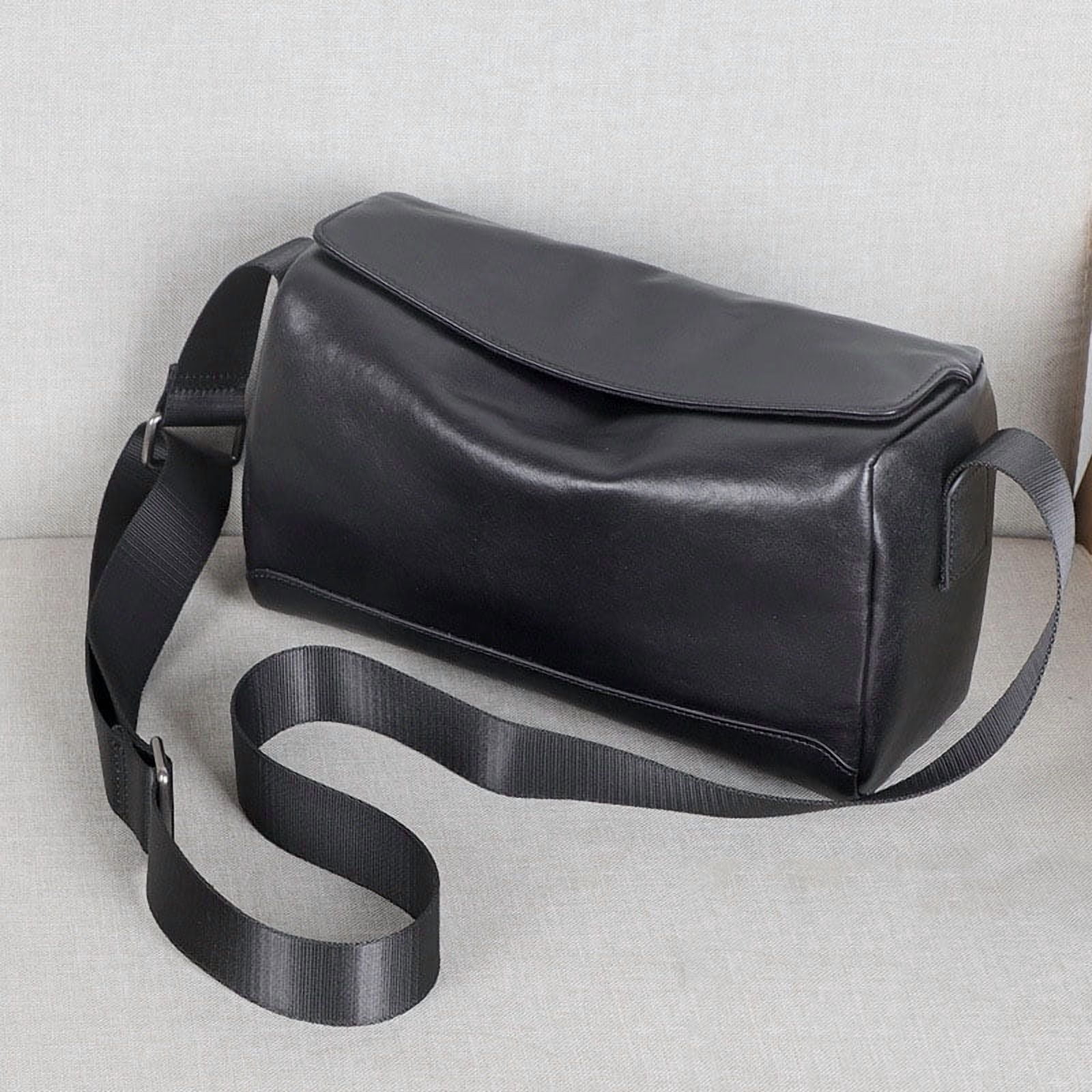 Genuine Leather Men's Bag Travel Crossbody Bag Soft Cowhide Men's ...