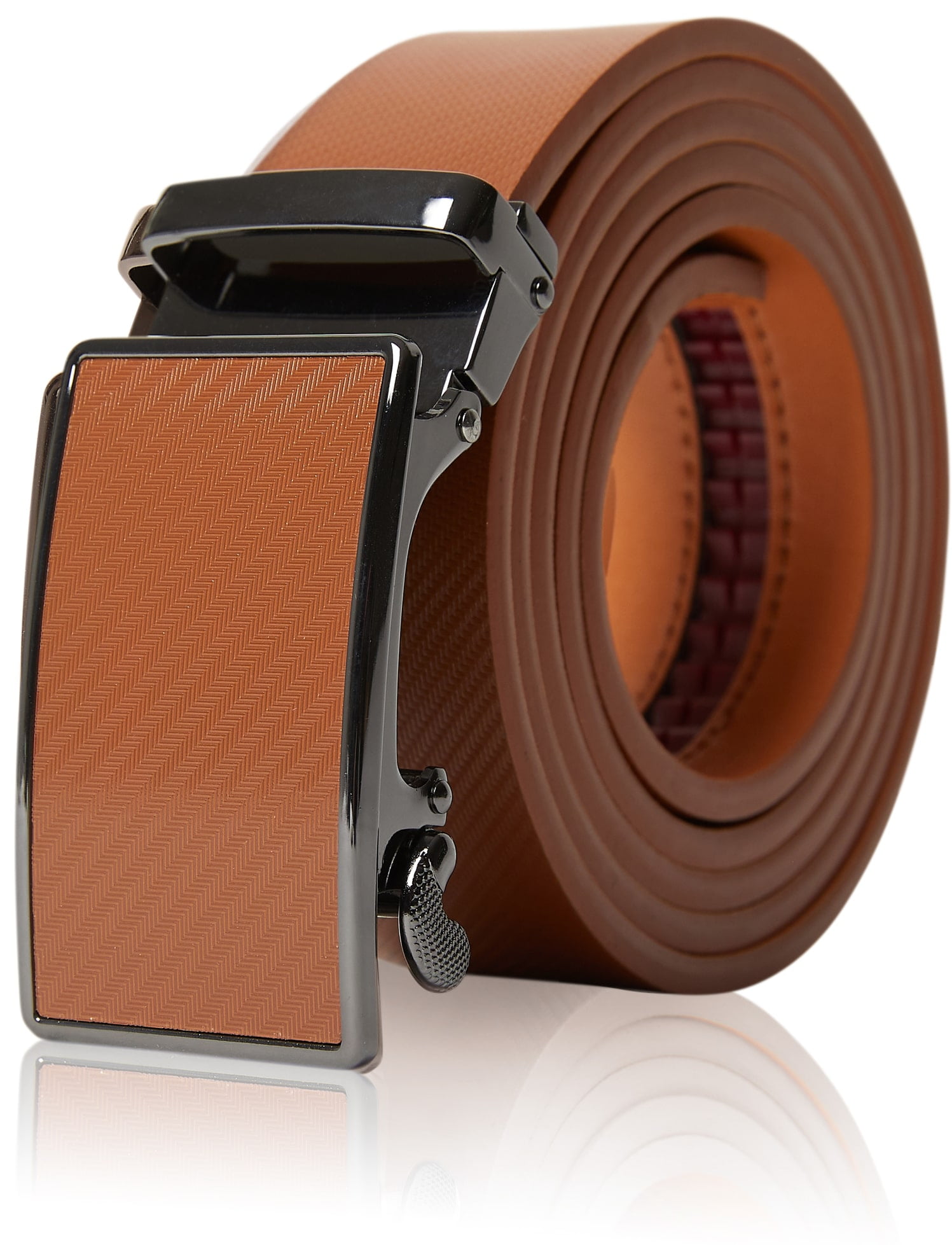 Genuine Leather Mens Ratchet Belt Belts For Men With Adjustable ...