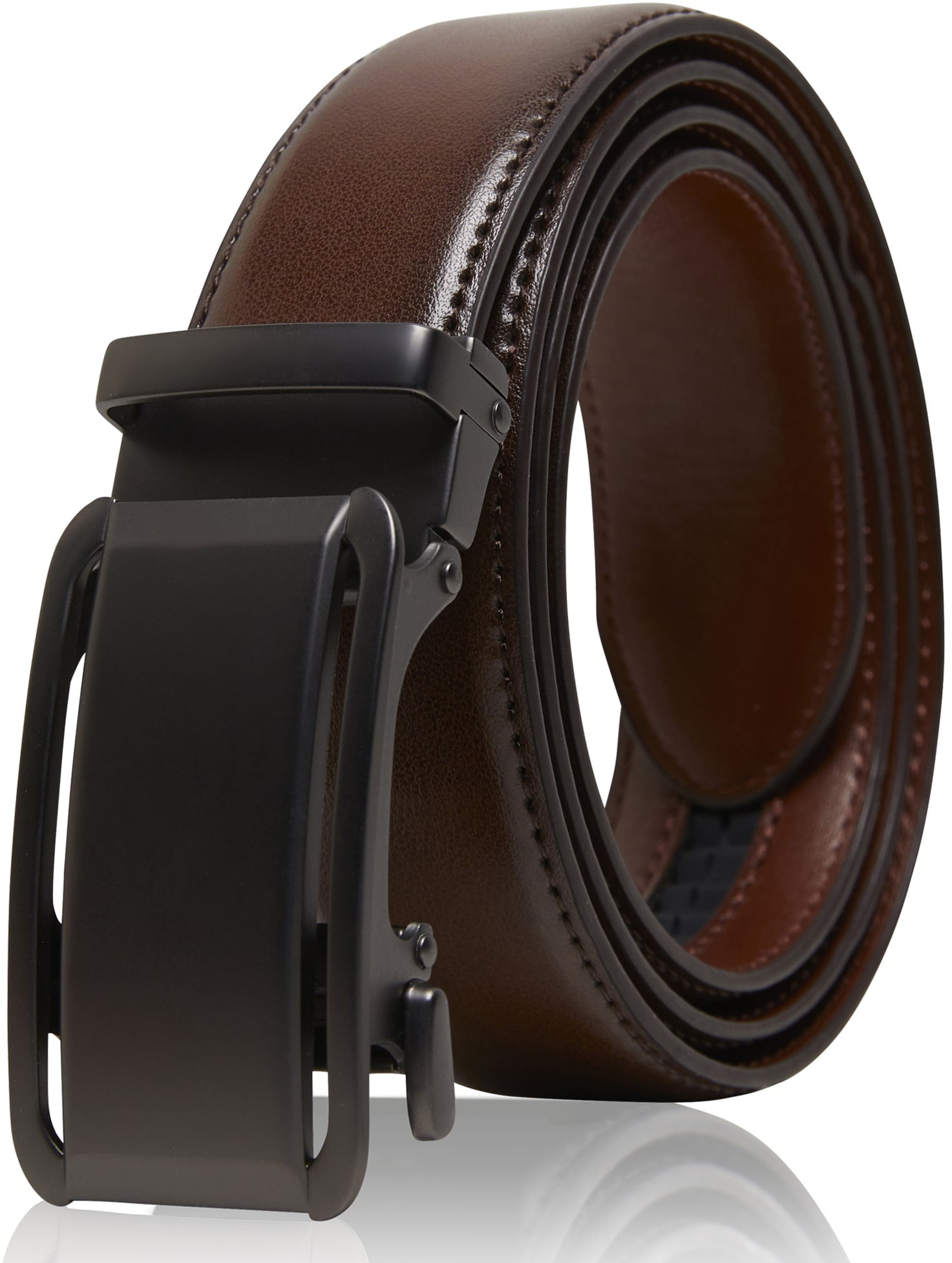 Genuine Leather Mens Ratchet Belt - Belts For Men With Adjustable ...