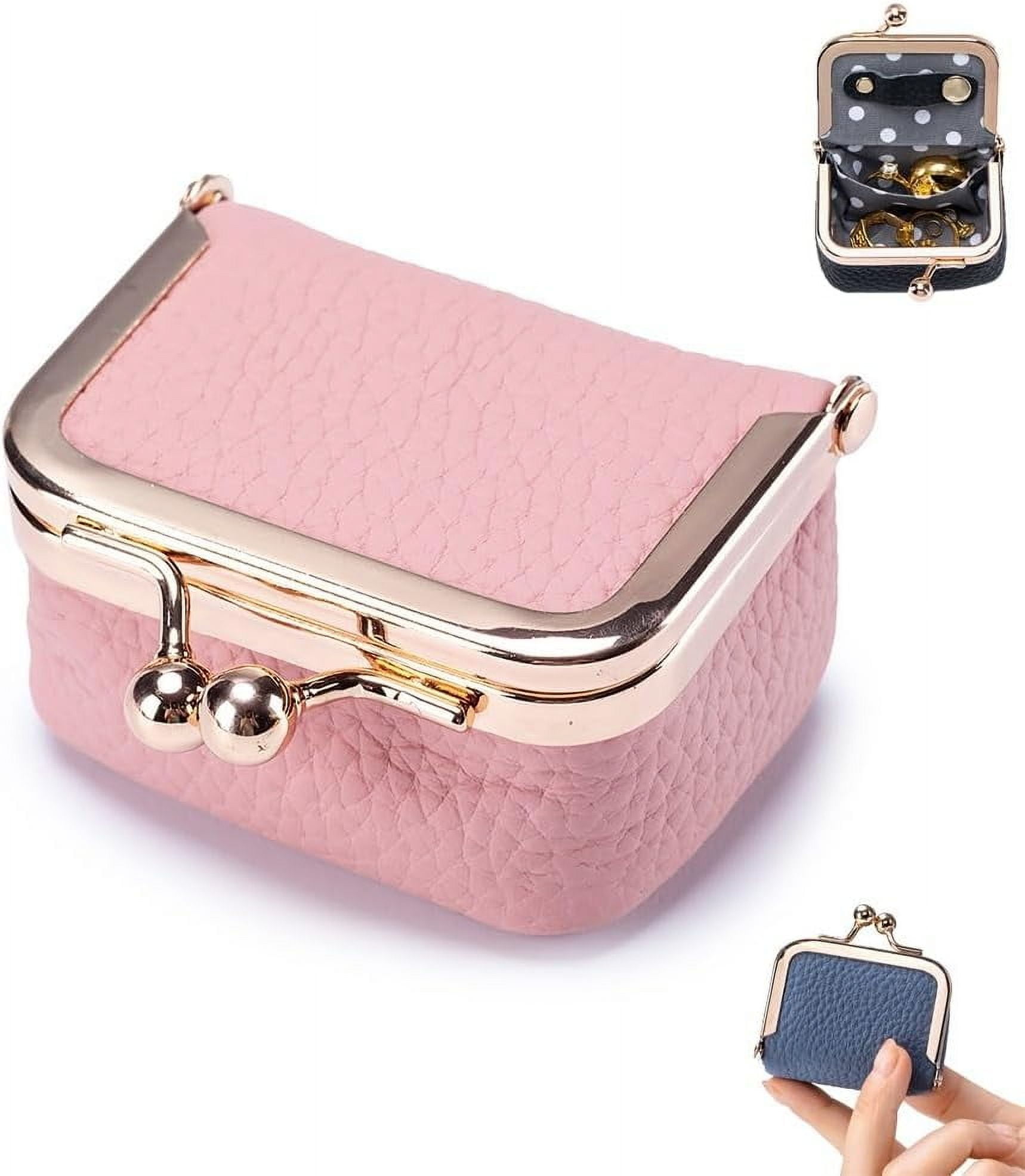 Genuine Leather Mini Jewelry Box, Vintage Travel Small Jewelry ...