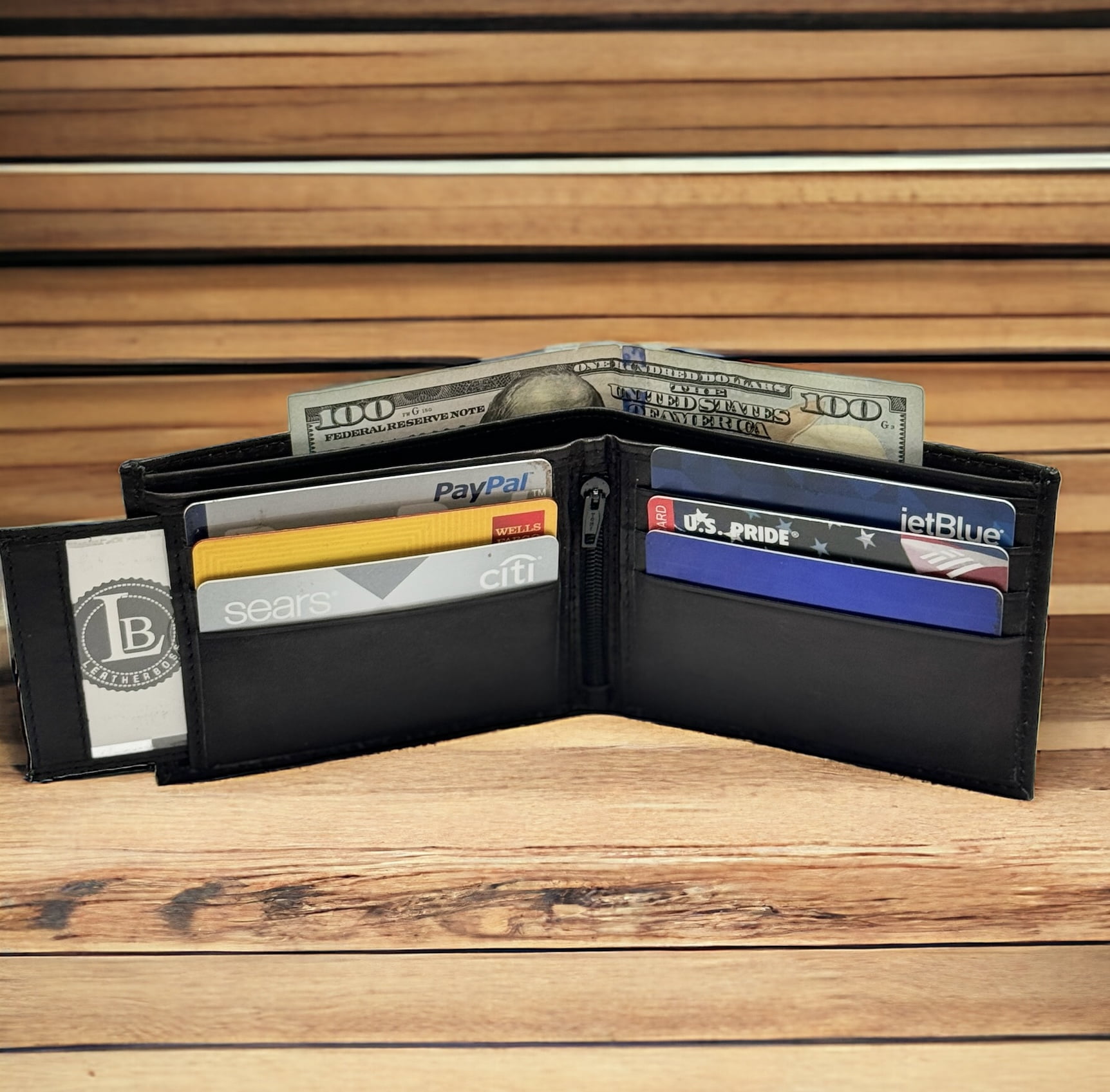 Genuine Leather Minimalist Bifold Wallets For Men RFID Blocking Slim ...