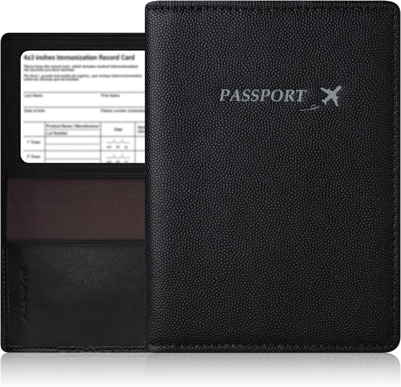 Genuine Leather Passport Holder Cover, Passport Holder Cover Wallet for ...