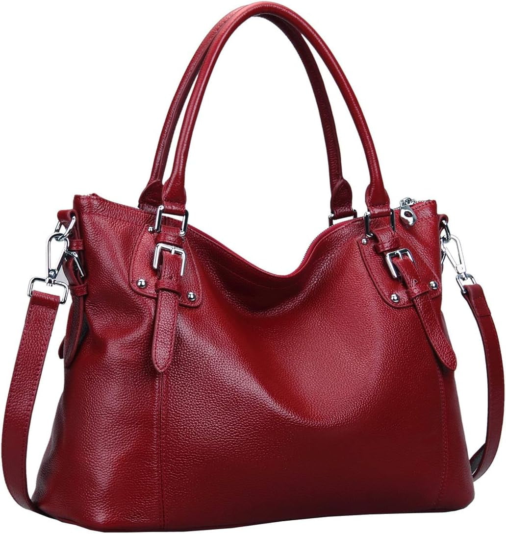 Genuine Leather Purses and Handbags for Women Tote Shoulder Bag Satchel ...