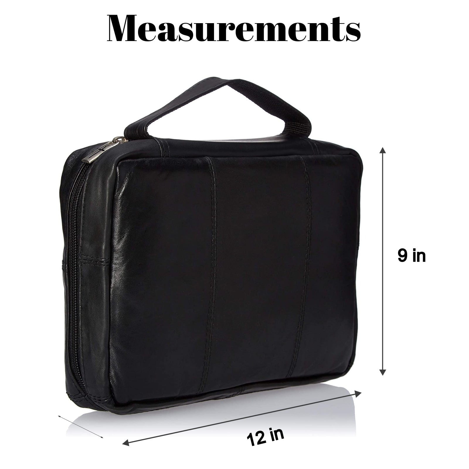 Genuine Leather Religious Book Bible Cover Organizer with Handle ...