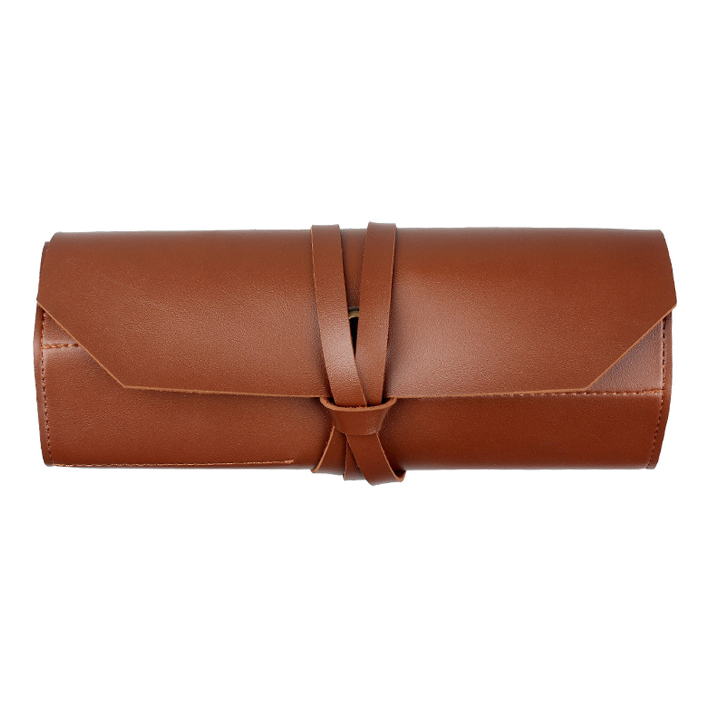 Genuine Leather Roll Portable Pouch Tool Bag Wrench Tool Foldable ...