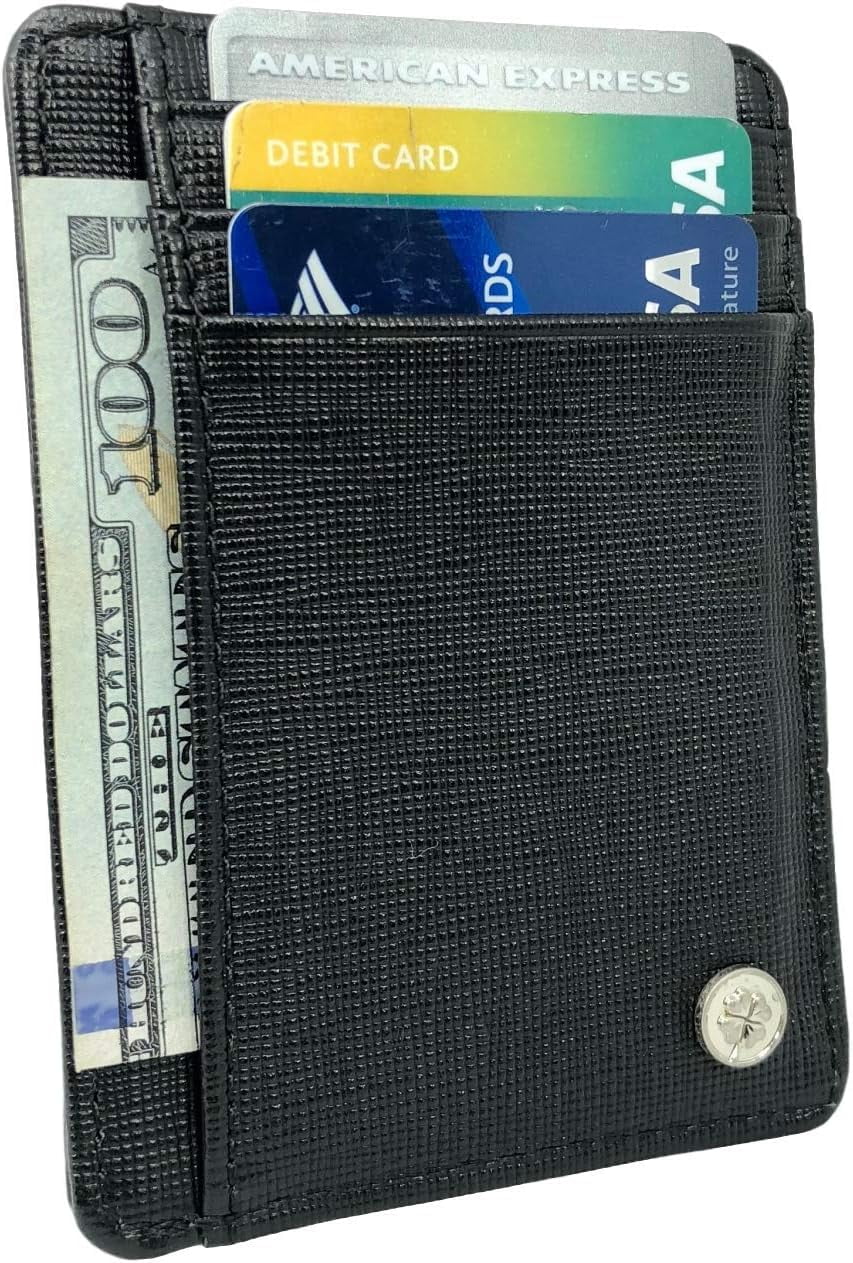 Genuine Leather Slim Wallets for Men - Golf Wallet for Minimalist ...