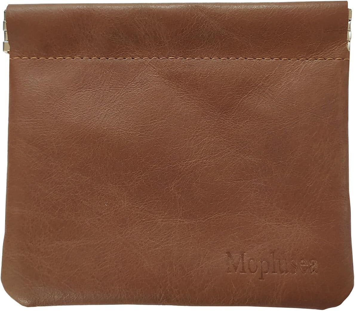 Genuine Leather Small Coin Purse Wallet With Keychain Mini Change Purse ...