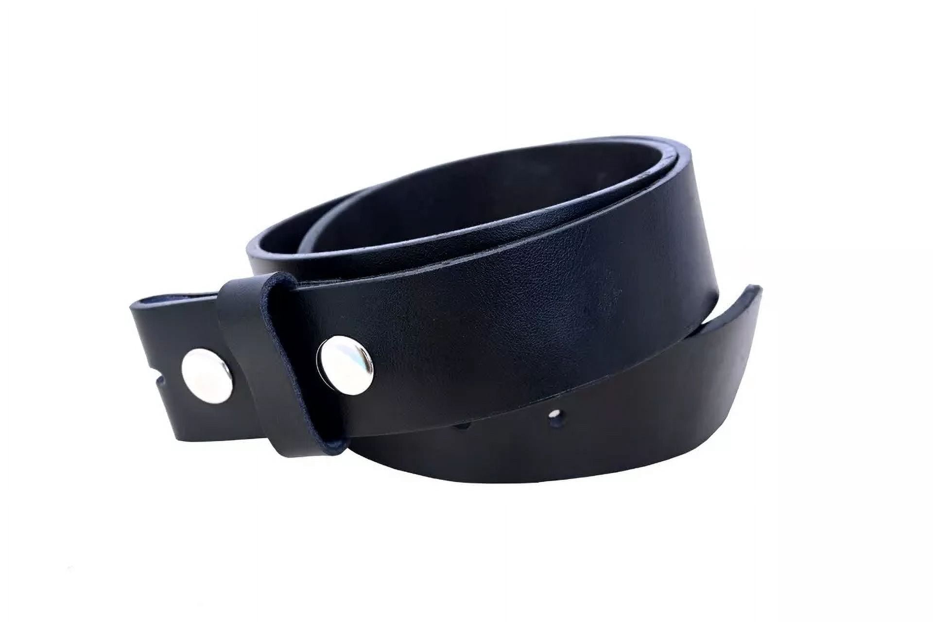Genuine Leather Snap on Belt Strap, Heavy Duty, Durable, 1.5" Wide One ...