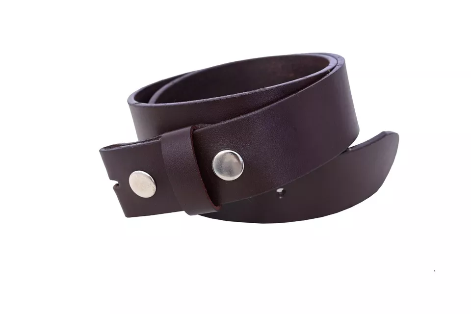 Genuine Leather Snap on Belt Strap, Heavy Duty, Durable, 1.5" Wide One ...