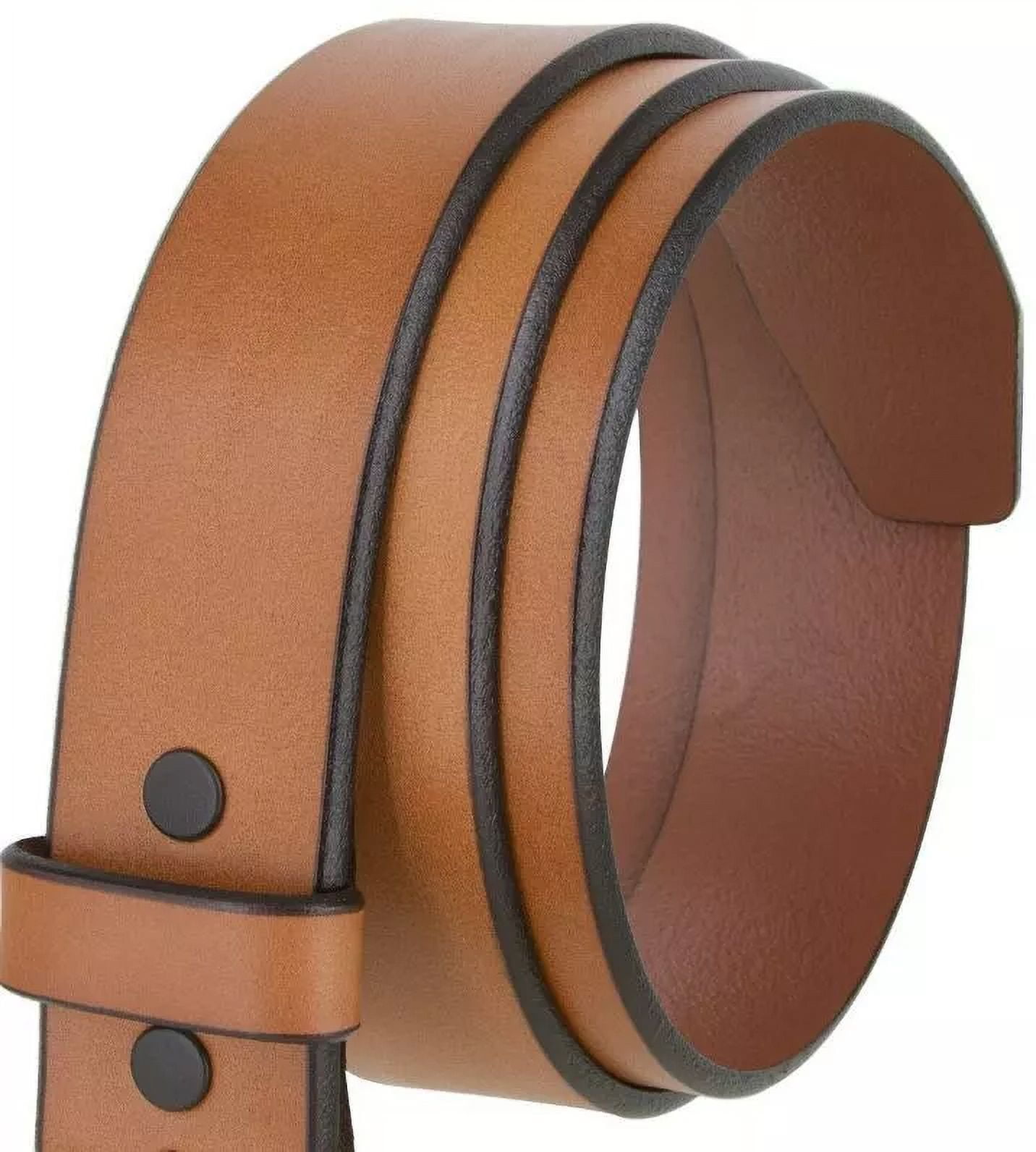 Genuine Leather Snap on Belt Strap, Heavy Duty, Durable, 1.75" Wide One ...