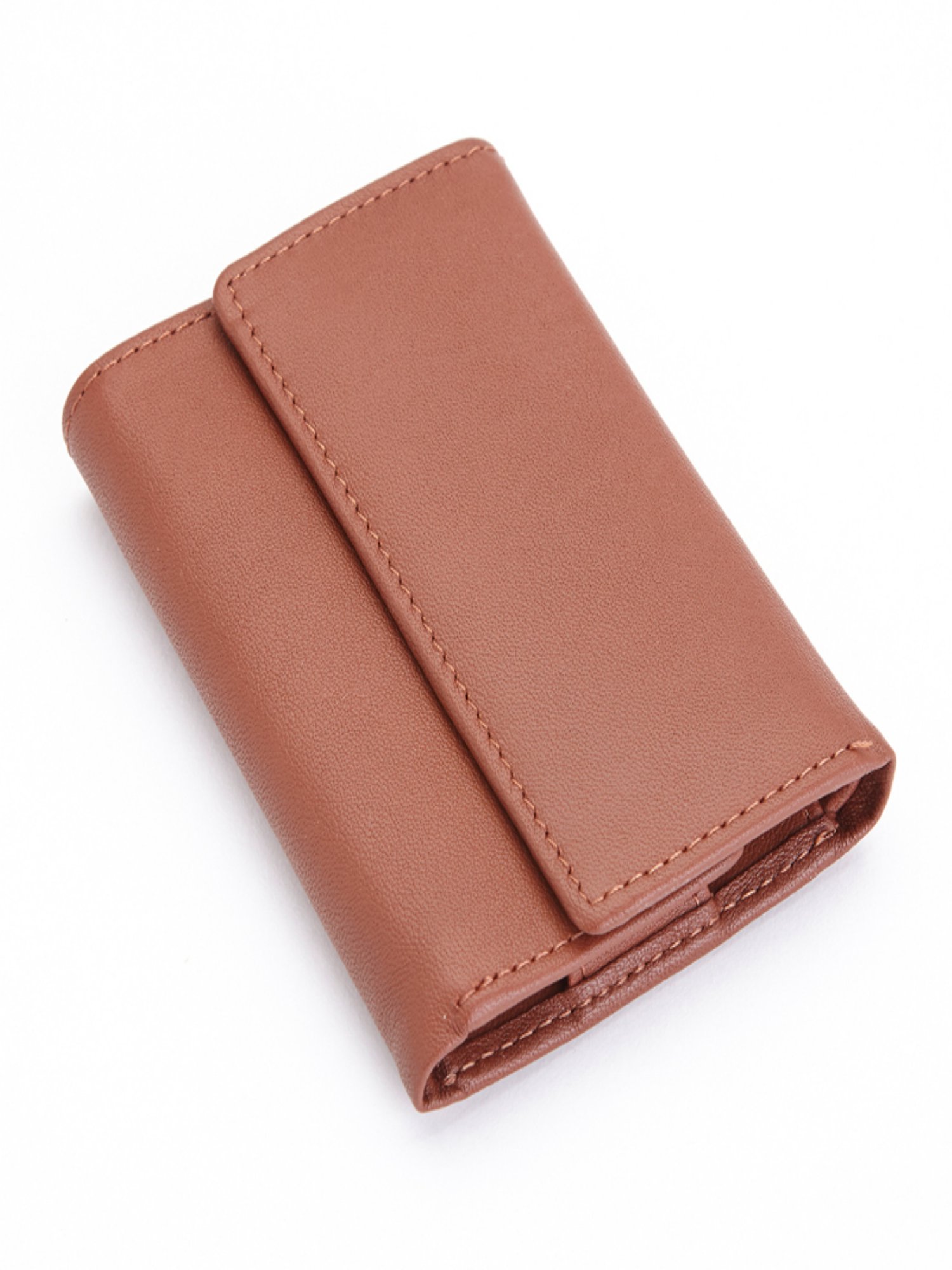 Genuine Leather Trifold Key Case Organizer Wallet - Walmart.com