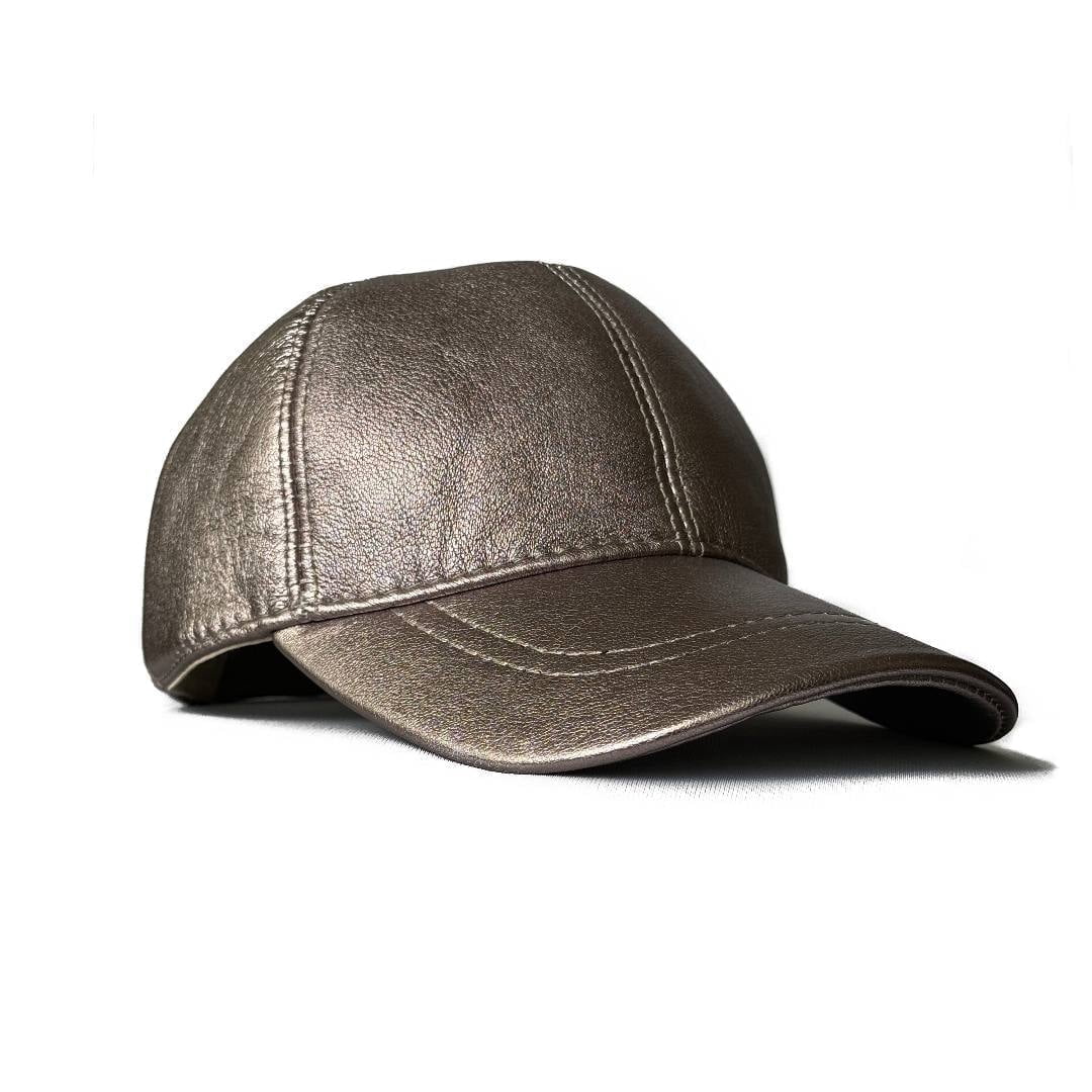 Genuine Leather Unisex Baseball Cap - 100% Lambskin Leather Adjustable ...