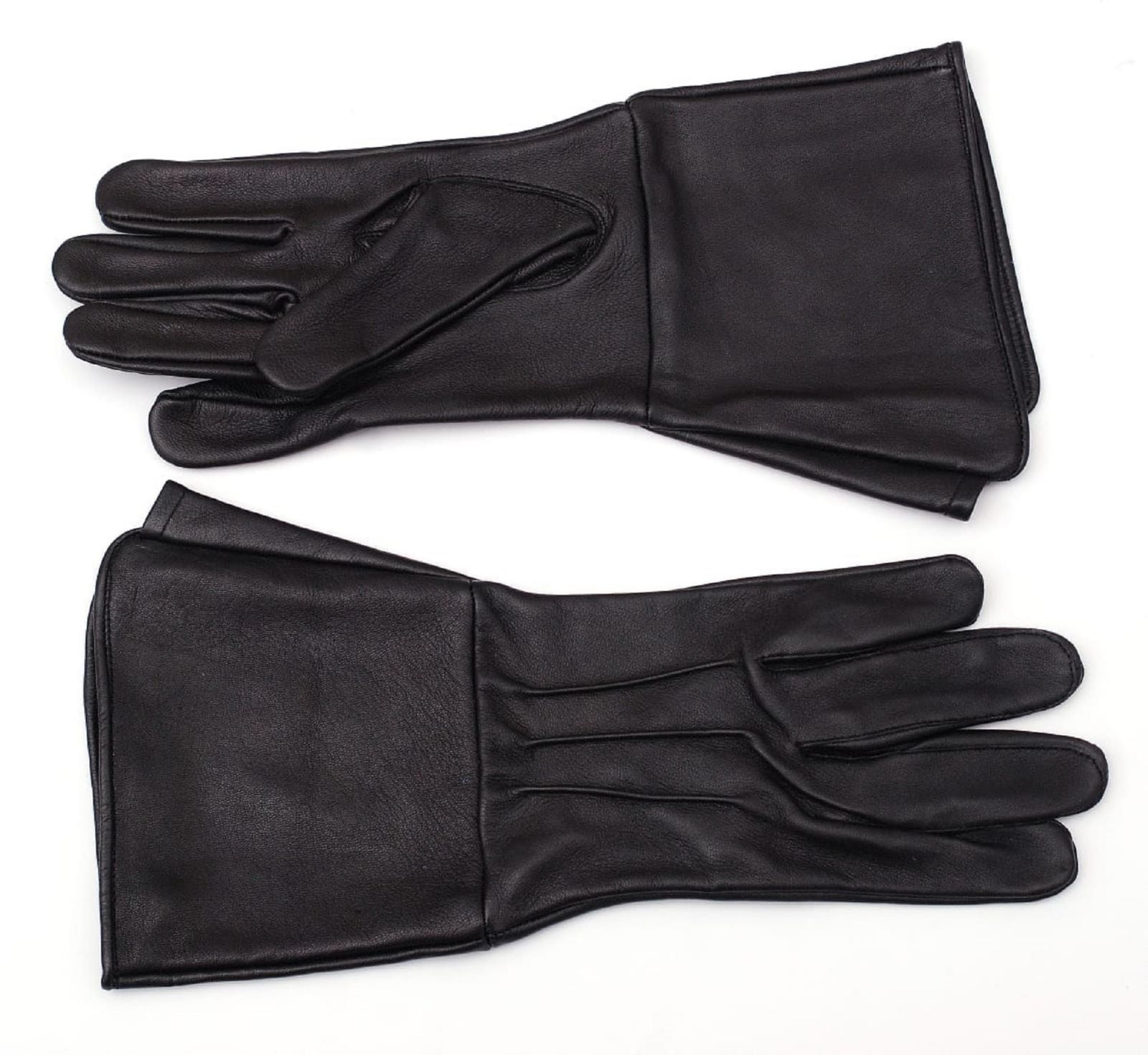 Genuine Leather Unlined Men's Medieval Long Cuff Gloves, Made With ...