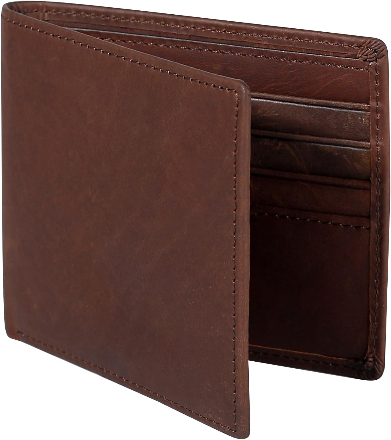 Genuine Leather Wallet for Men, Slim Minimalist Bifold Men's Wallet ...
