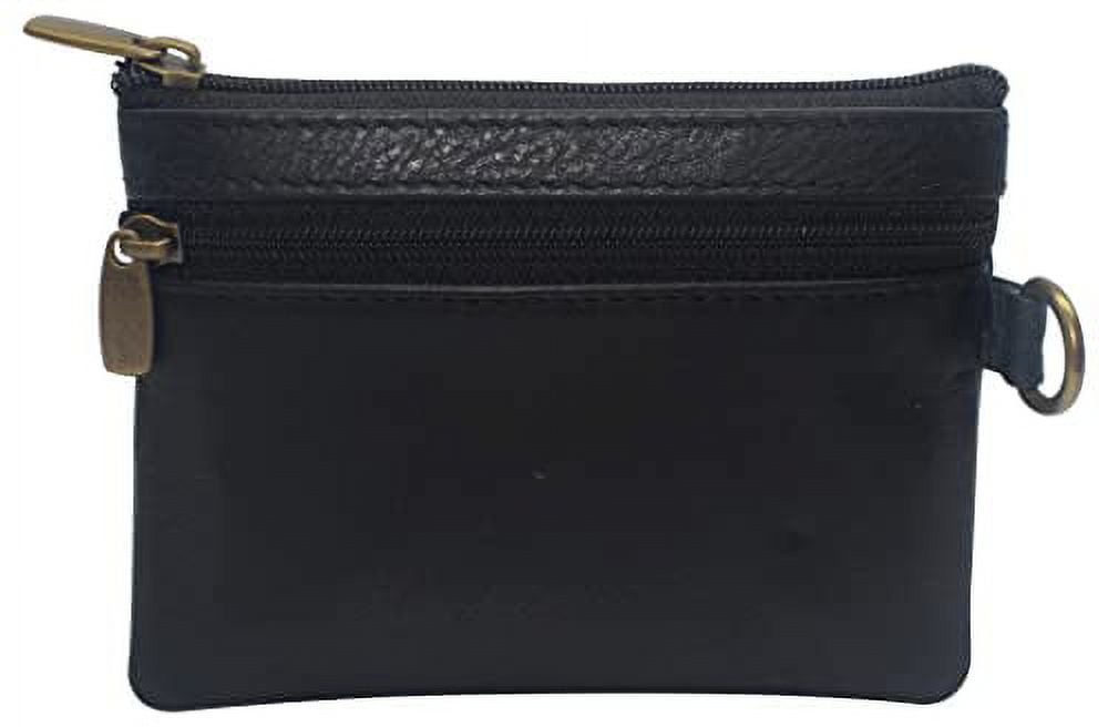 Genuine Leather Womens Purses Coin Purse Cash Change Wallet Key Holder ...
