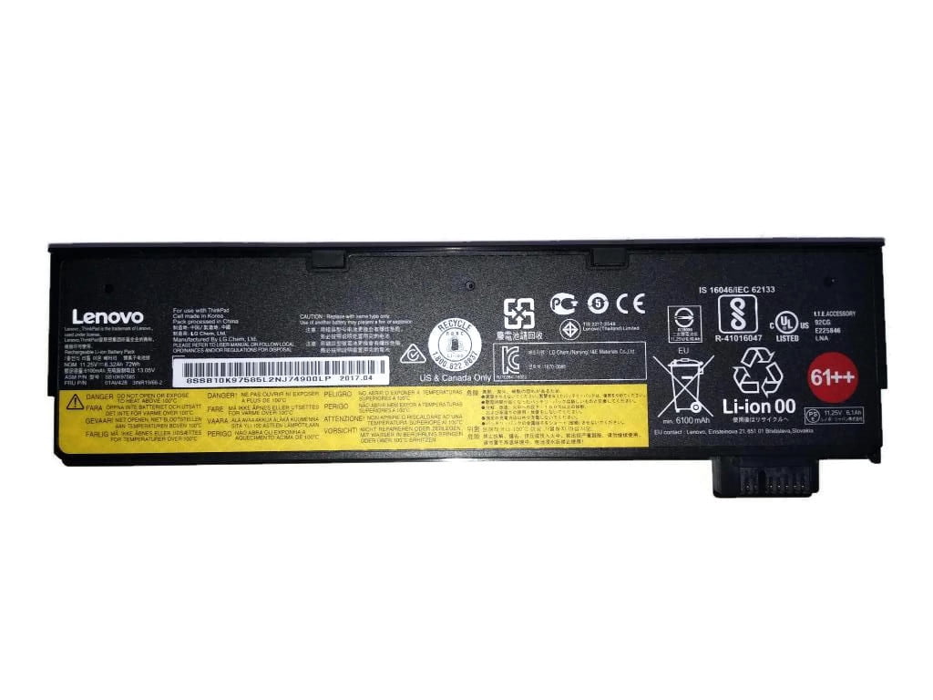 Genuine Lenovo ThinkPad T470 T570 10.8V 72Wh Battery 01AV492 - Walmart.com