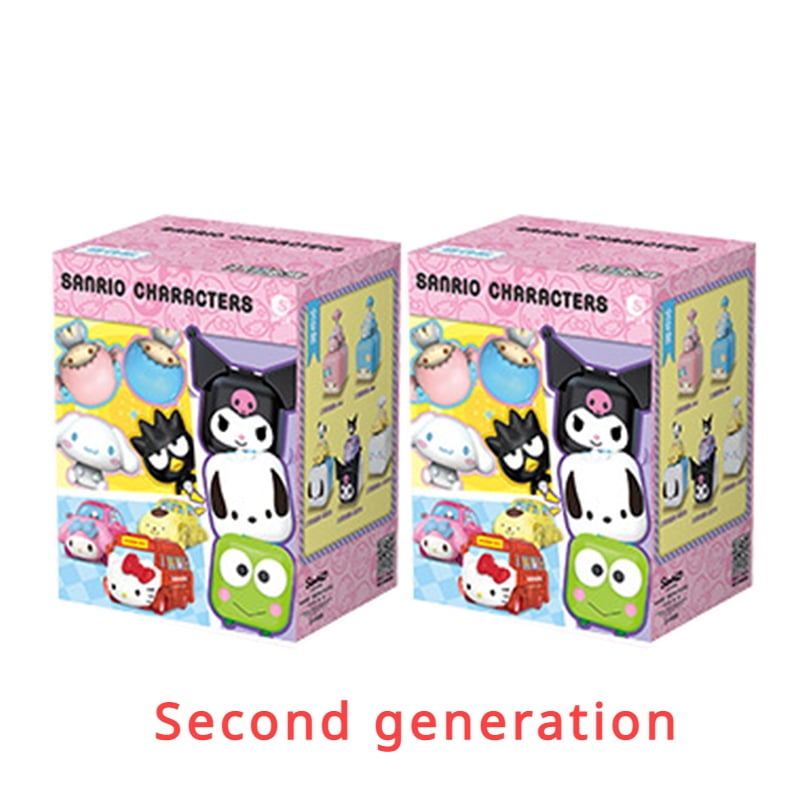 Genuine MINISO Sanrio Blind Box Car Toys Building Blocks Assembly Model ...