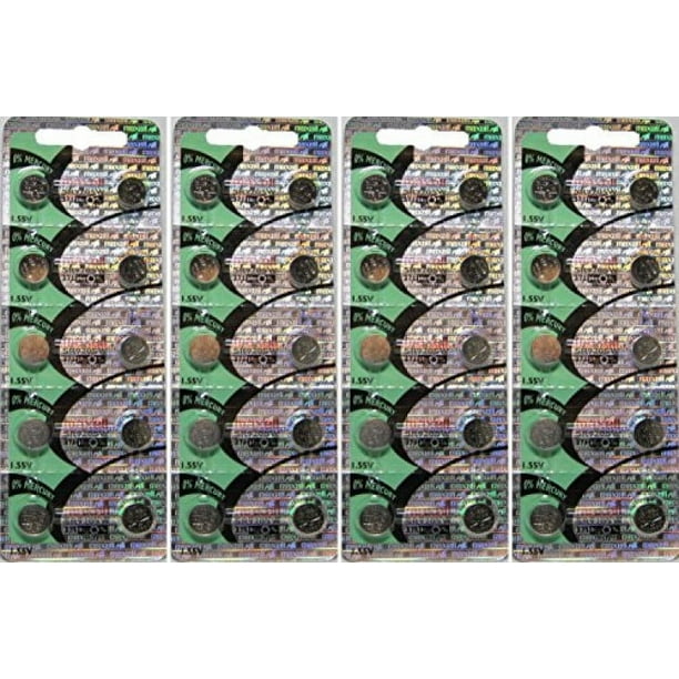 Genuine Maxell 371 SR920SW 1.55v Cell Button Battery x 40 - Walmart ...