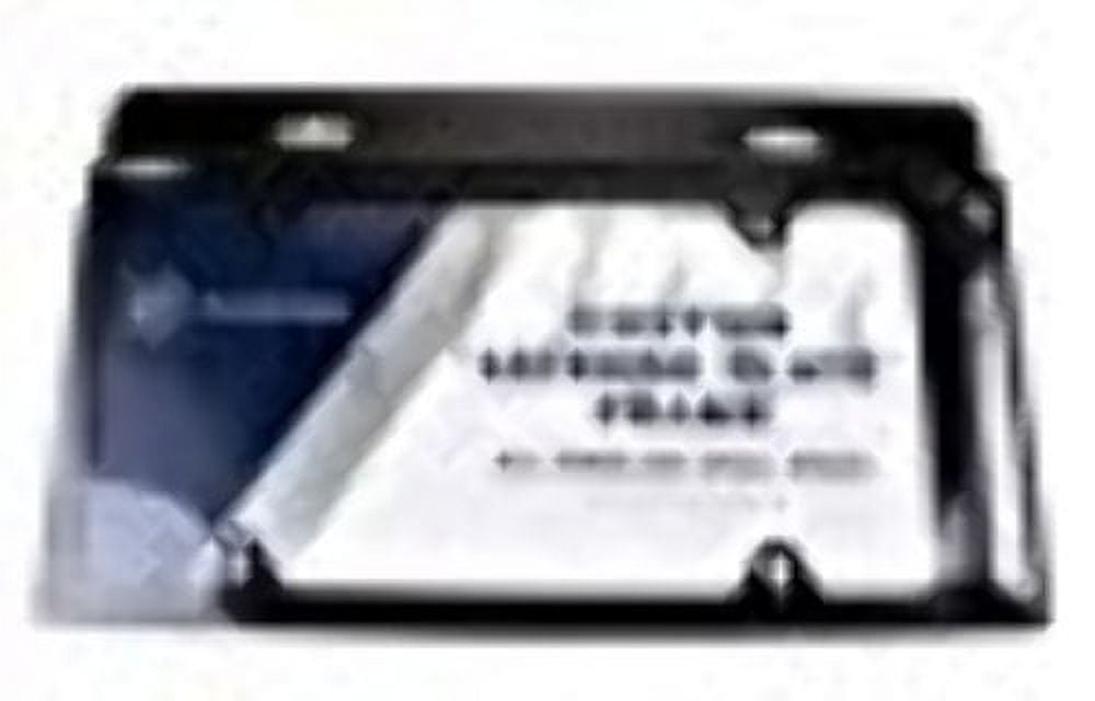 Genuine Mercedes Benz Black Stainless Steel Slimline License Plate ...