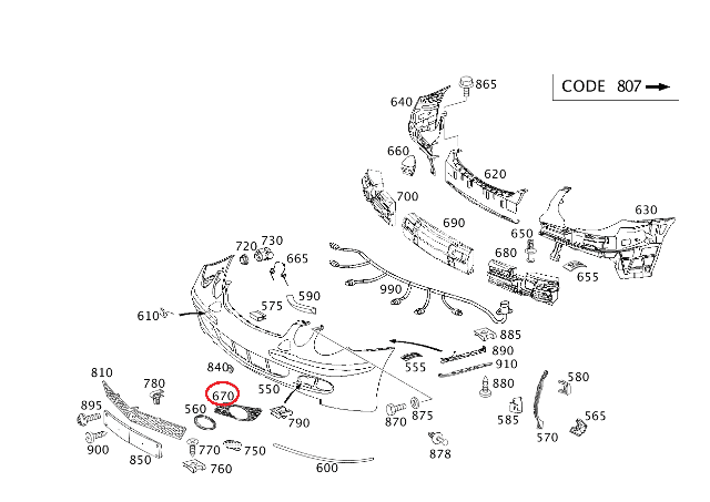Genuine Mercedes-Benz Front Bumper Grille Outer Finish Panel OE ...