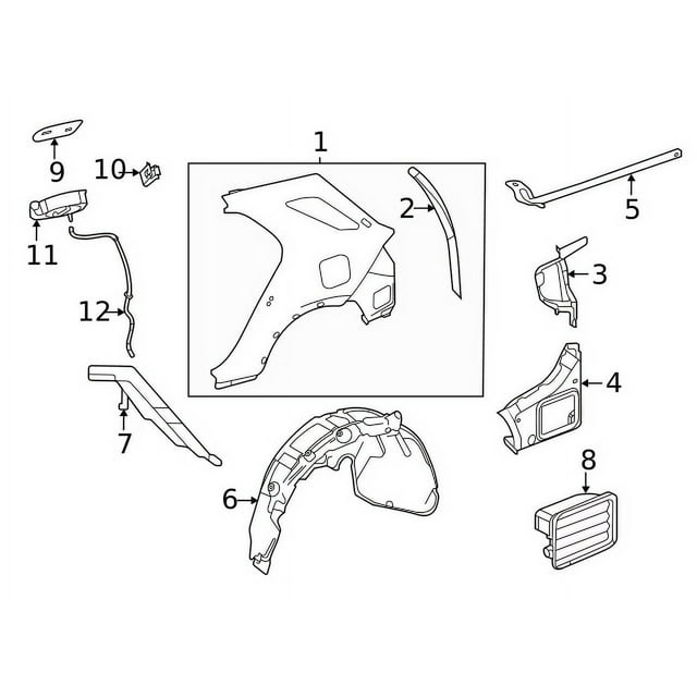 Genuine Mercedes-Benz Fuel Filler Door Locking Actuator Lock OE ...
