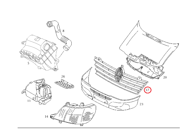 Genuine Mercedes Sprinter Radiator Grille w/ Chrome Logo OE 9018800085 ...