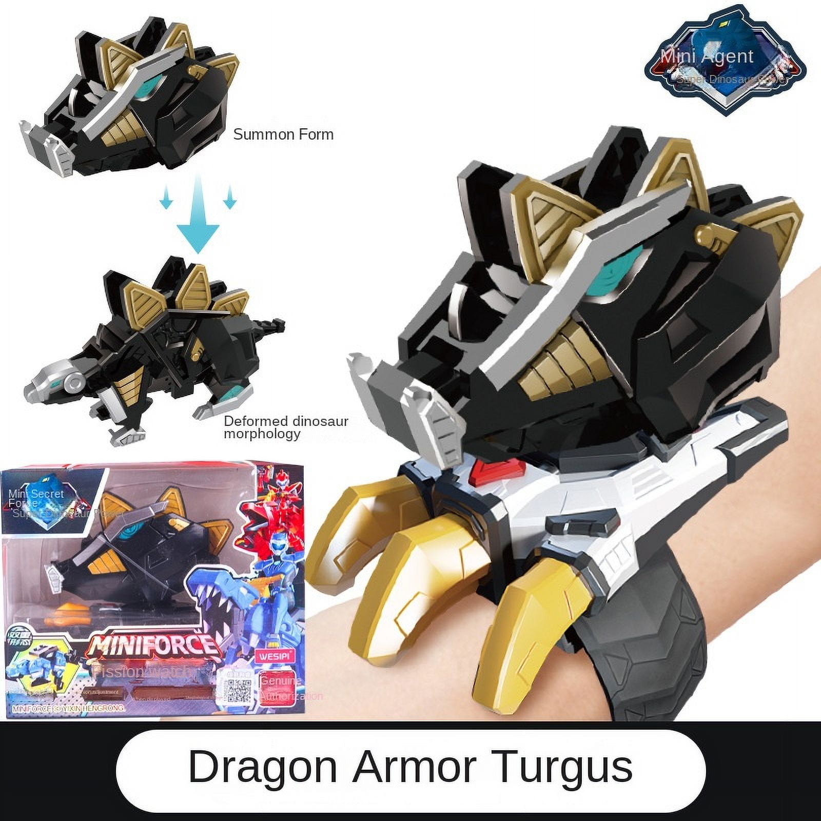 Genuine Mini Secret Service Watch Toy Boy Mecha Robot Ruper Dinosaur ...