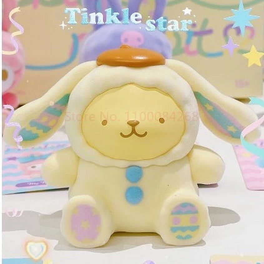 Genuine New Sanrio Rabbit Series Blind Box Flocking Laurel Dog Kulomi ...