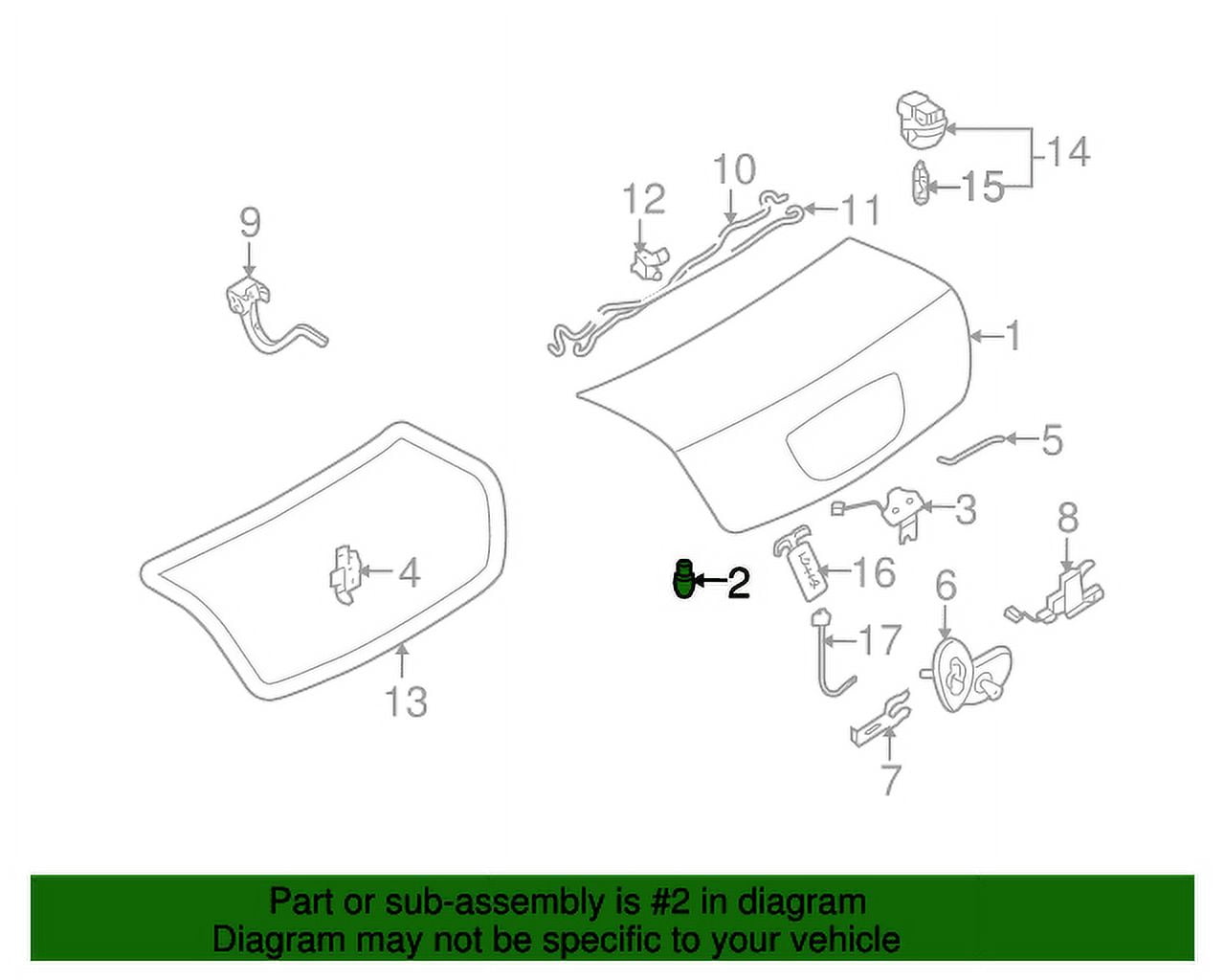 Genuine Nissan Bumpr-T/Gate OEM 0165800112 - Walmart.com