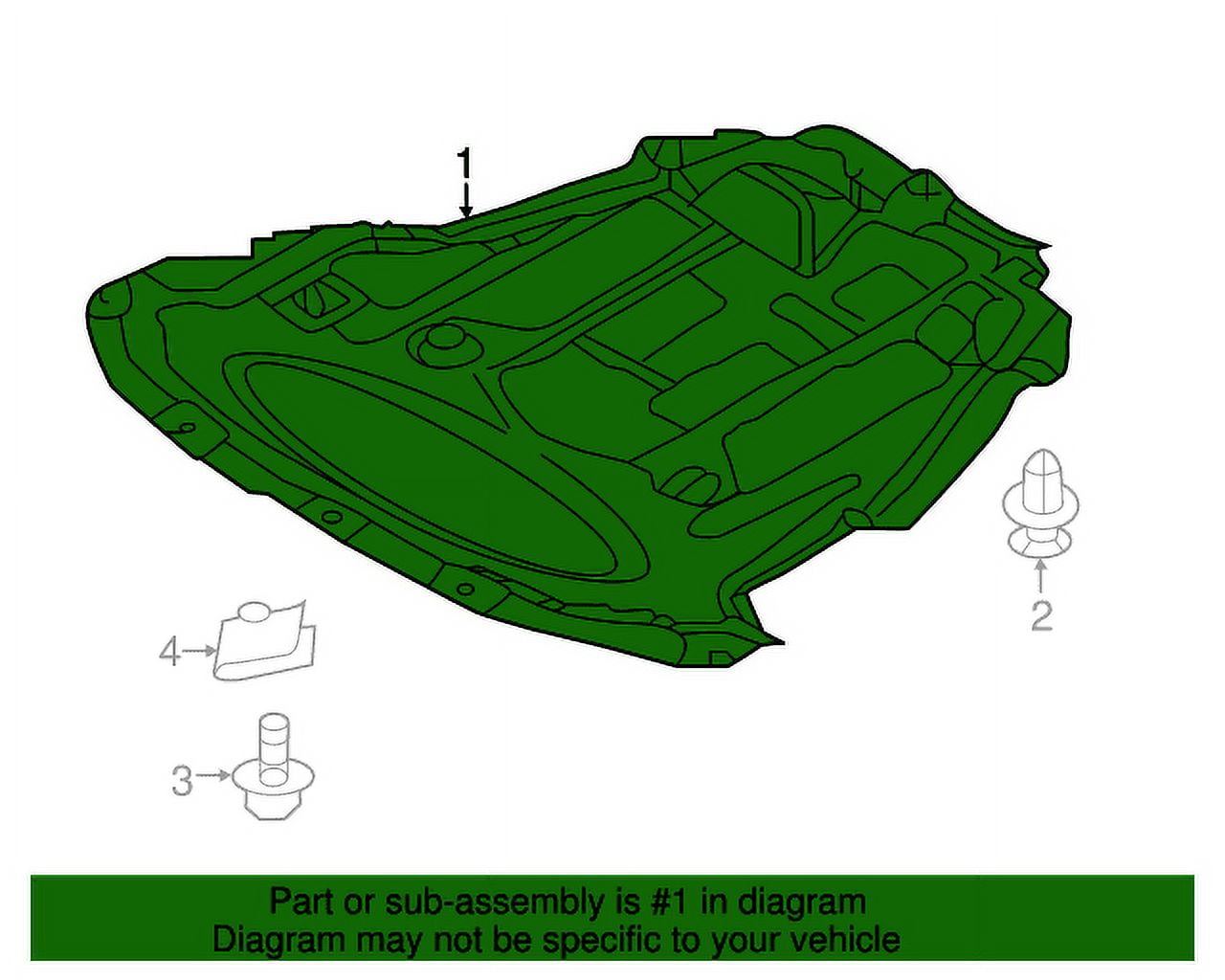 Nissan Leaf Engine Splash Shield Cover Lower, New, 2013-2024, OE ...