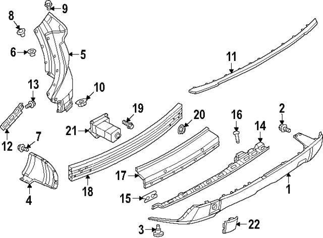 Genuine Nissan OE Bumper-Rear-Cen 85014-4MT1H - Walmart.com