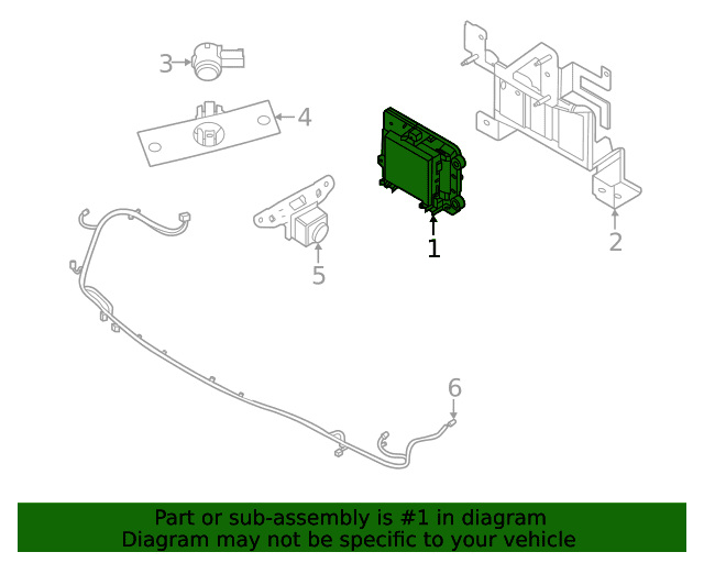 Genuine Nissan OE Sensor Assy Distance 28437-6RJ0A - Walmart.com